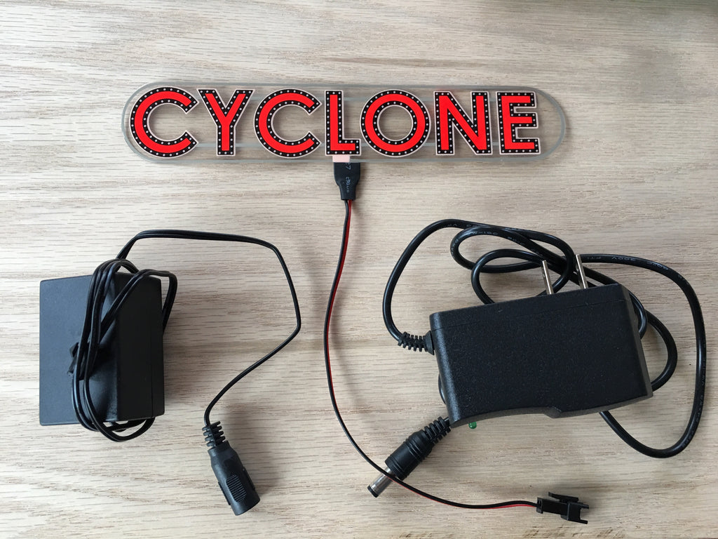 Cyclone Electroluminescent Sign – CDX Blocks